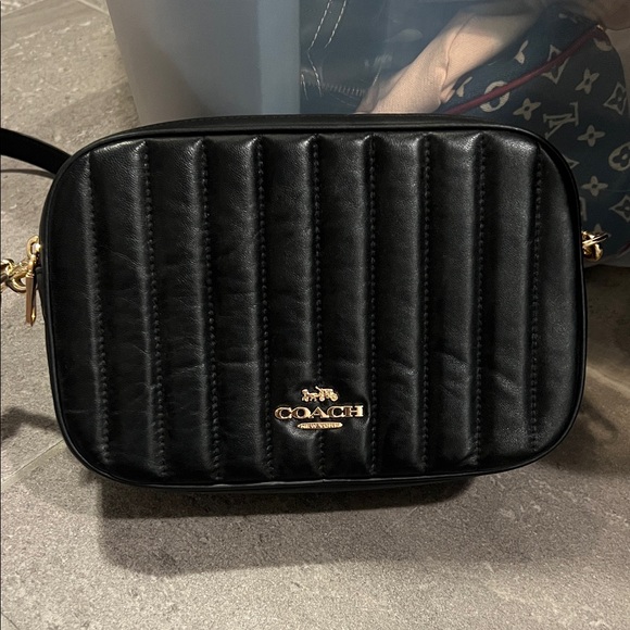 Coach | Bags | Authentic Coach Puffy Jes Black Crossbody Bag | Poshmark